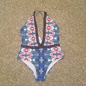 Swim | Chooks La Retro Onepiece M In Bay Red Thong | Poshmark